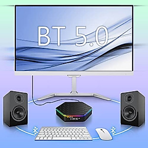 Android TV Box, 4GB RAM 32GB ROM QPLOVE Q18 Boxed TV Android H618 Quad Core Cortex-A53 CPU Mali-G31 GPU 2.4G/5G Dual Band WiFi6 BT5.0 6K 3D HDR10 H265 Smart TV Box