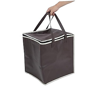 BUGUUYO Crock Insulated Bag Bags Insulated Shopping Bag Picnic Insulated Bag Insulated Freezer Bag Catering Bag Grocery Tote Pizza Carrier Bag Insulated Tote Bag Pizza Bag Cloth Coffee