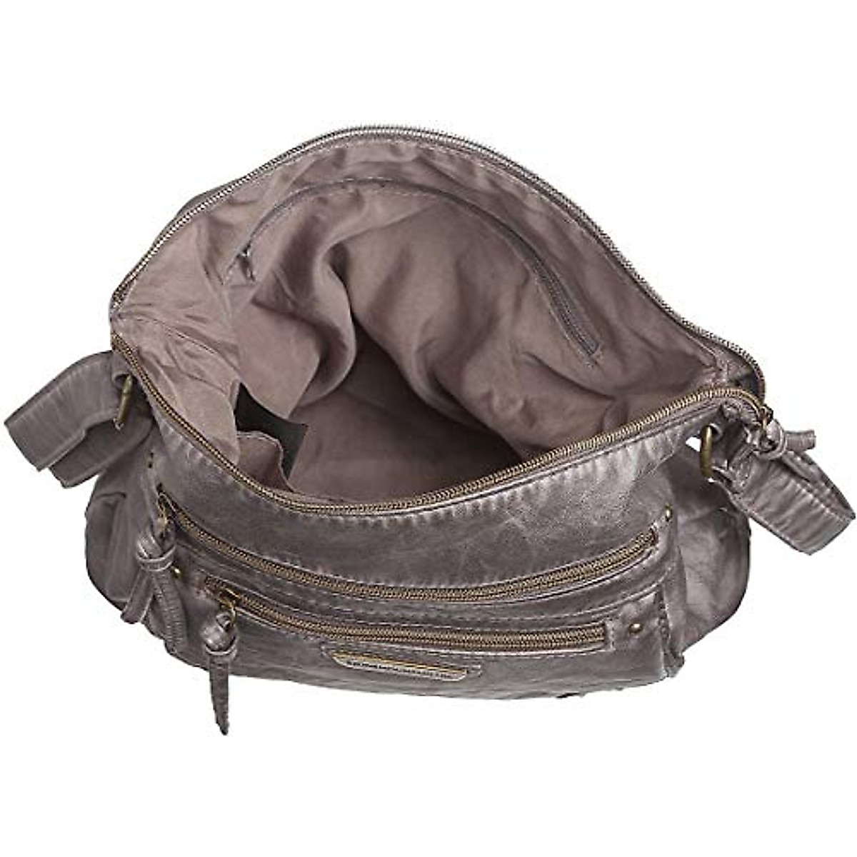 Stone Mountain Smoky Mountain Solid Bucket Handbag One Size Grey