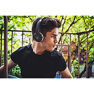 Audio-Technica ATH-AR3BTBK SonicFuel Bluetooth Wireless On-Ear Headphones with Mic & Control, Black