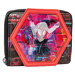 Loungefly Marvel Across the Spider-Verse Lenticular Zip Around Wallet
