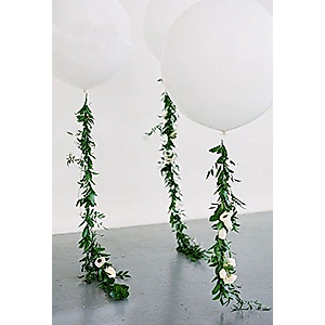 Giant Balloons 36-Inch White Balloons (Premium Helium Quality) Pkg/6, for Birthdays Wedding Photo Shoot and Festivals Christmas and Event Decorations