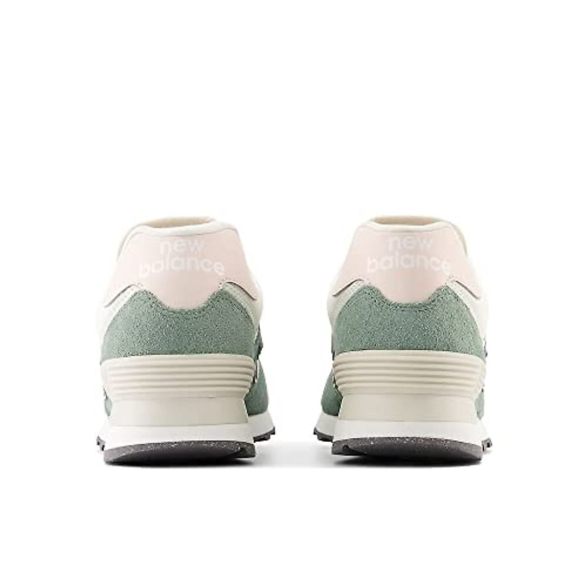 New Balance Women's 574 V2 Daydream Sneaker, Dark Juniper/Quartz Pink/Angora, 12