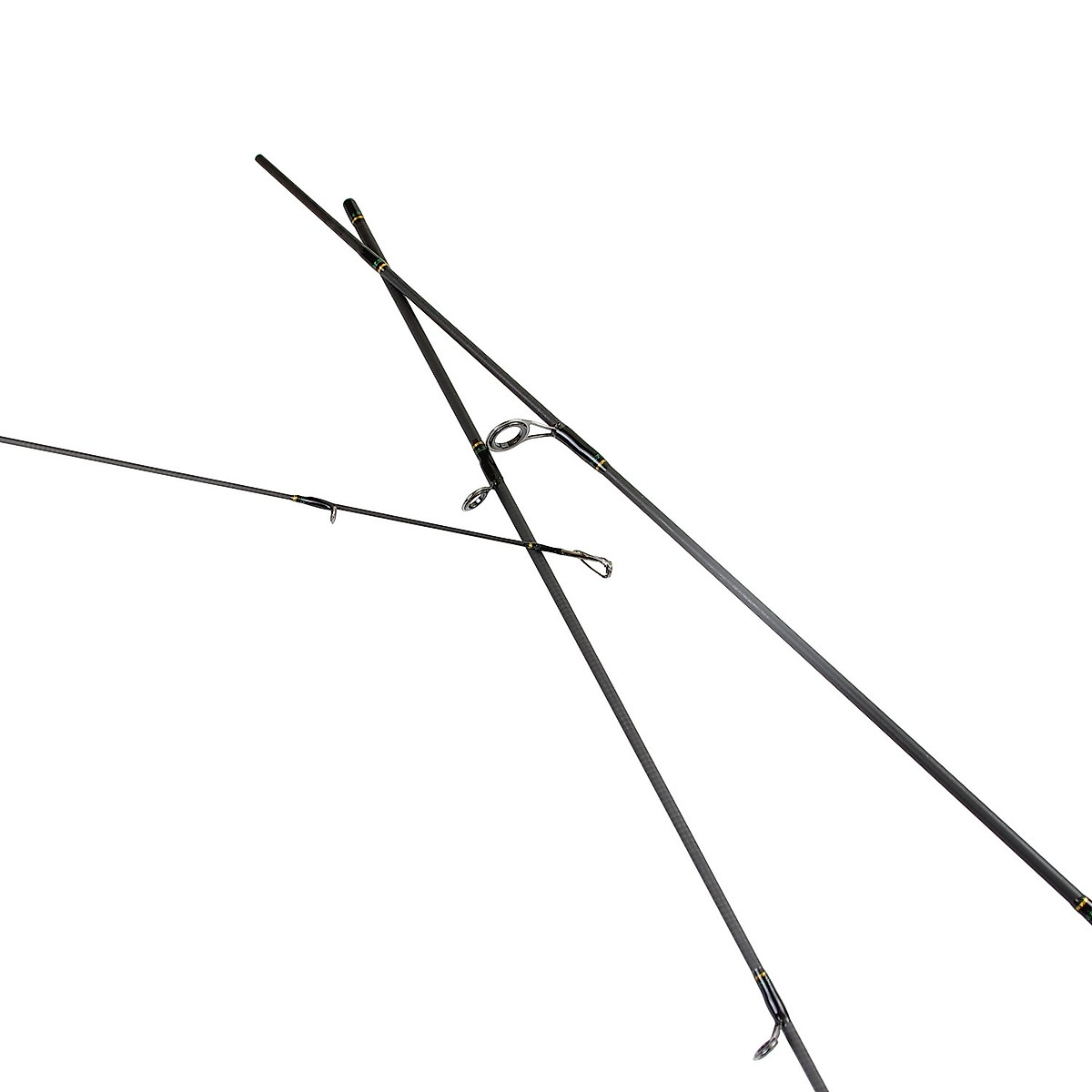 Rosewood Double Tips 1.8m Ultra Light Spinning Rod UL Soft Casting Rod Lure Weight 0.8-5g Line Weight 2-5LB Ultralight Carbon Fiber Fishing Rod Pole (Gold, 1.8m Spinning Rod)