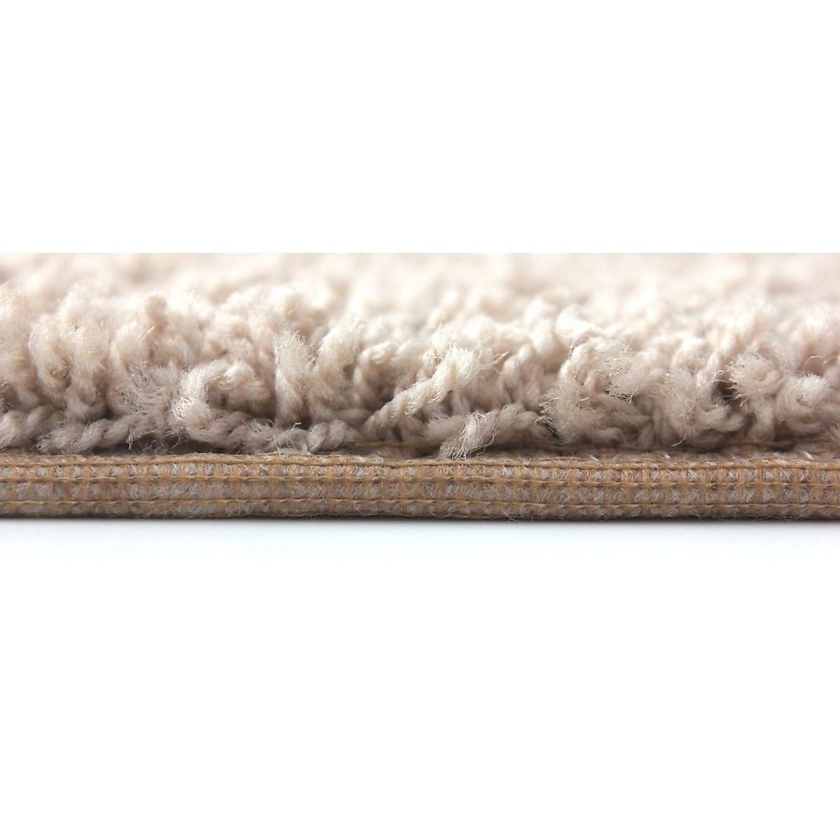KOECKRITZ 9’x12’ Beige Area Rug. Frieze Plush Textured Carpet for Residential or Commercial use. Approximately 1/2" Thick with Binding.