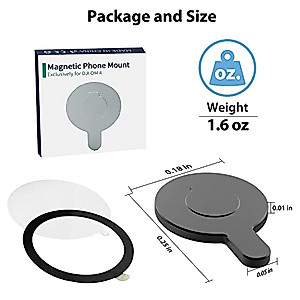for DJI OM 6 Magsafe Adapter Clamp, Compatible with Gimbal Stabilizer DJI Osmo Mobile 6 , Also fits for DJI OM 5 4 SE