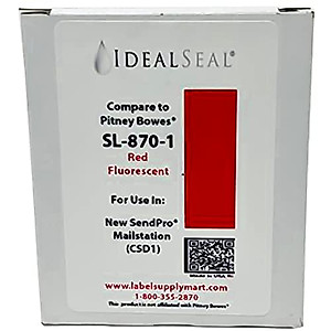 Supply Savings, Postage Ink Compatible SL-870-1 Red Cartridge for New SendPro Mailstation (CSD1)