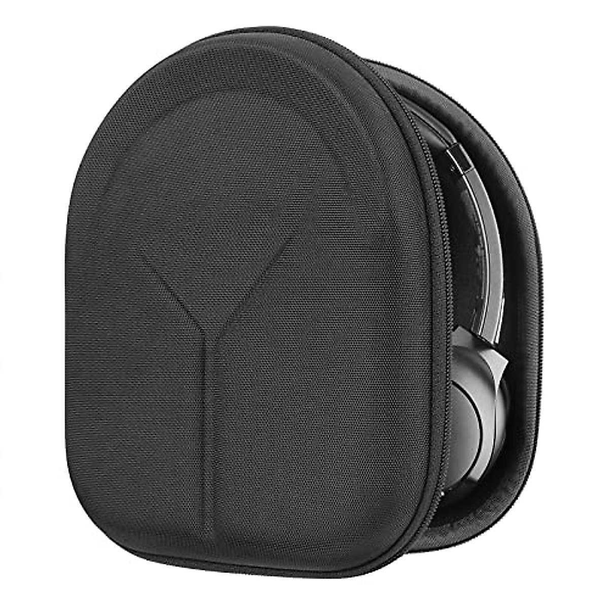 Geekria Shield Case Headphones Compatible with Anker Soundcore Space Q45, Life Q35, Life Q30, Life Q20 +, Replacement Protective Hard Shell Travel Carrying Bag with Cable Storage (Black)