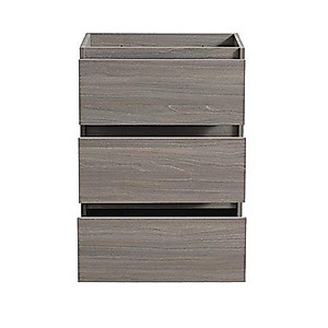 Fresca Lazzaro 24" Gray Wood Free Standing Modern Bathroom Cabinet - Cabinet Only (Sink Not Included)
