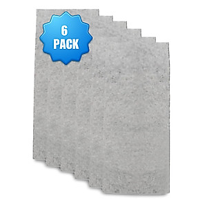 SMELLRID Carbon Medical Odor Absorbent Pads: 6 (4"x16") Gray