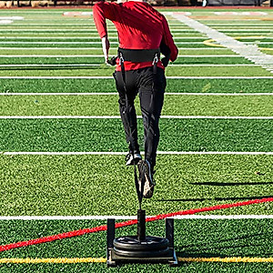 HYVAWO Waist Belt Neoprene Padded Gym Pulley Strap with Rings for Cable Machines Fitness Exercise Speed Agility Resistance Training