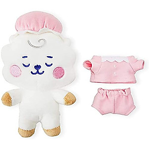 Lerion Cartoon Pillow for Kids,Pillow Doll Plush Small Plush Puppets,Dream of Baby Series Character Cute Small Plush Stuffed Animal Figure Doll (Rj,7.8 inch)