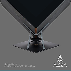 AZZA Regis 902 - Luxury Cube Case | Infinity RGB Panel | 3-Sided Tempered Glass | CNC Milled Aluminum Stand