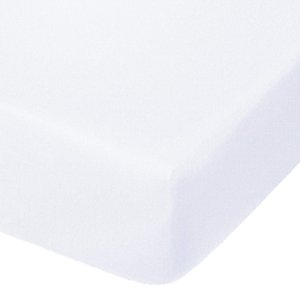 NTBAY 100% Brushed Microfiber Fitted Crib Sheet, Super Soft and Cozy 28x52 Crib Sheet for Standard Crib and Toddler Mattresses, Boys, Girls, Unisex, White, 28x52 Inches