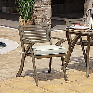 Arden Selections ProFoam Performance Outdoor Seat Cushion 18 x 18, Sand Cream