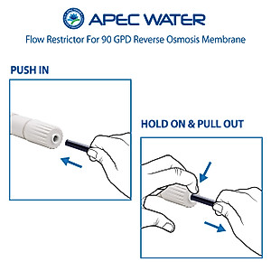 APEC Water Systems US MADE 90 GPD Flow Restrictor With 1/4" Quick Connect for Reverse Osmosis Water Filter System (FLO-700-QC)