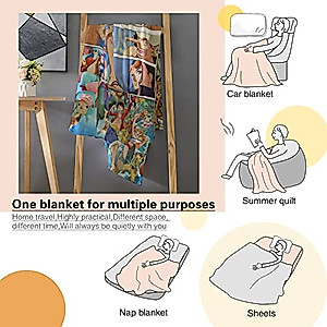 Anime Blanket Soft Lightweight Flannel Fleece Cartoon Throw Blanket for Couch Sofa Bed 50"x40"
