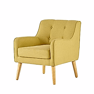 Christopher Knight Home Felicity Mid-Century Fabric Arm Chair, Wasabi