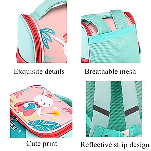 Rabbit/Dinosaur Prints Backpack Toddler Nursery Kids Preschool Boys Daily Bag for Baby Kids