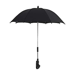 TOPINCN Baby Stroller Parasol, Universal Umbrella with Clamp, 360 Degree Adjustable Stroller Sun Shade, Umbrella for Trolley, Bike, Wheelchair, Beach Chair