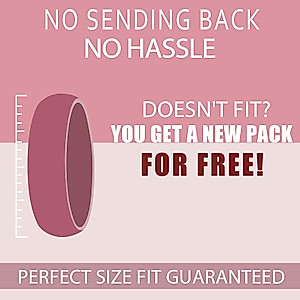 Egnaro Silicone Anniversary Ring Women, Breathable Design Womens Silicone Wedding Rings, 4mm Width - 1.5mm Thickness Rubber Wedding Bands Women - 1/4/5/7/8 Engagement Rings for Work Out