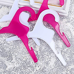 ULTECHNOVO 12pcs Dog Clothing Size Mini Rosy Cat Plastic Rosy, Skid Clothes, Hangers, Pet Supplies Anti-Skid Babies Apparel Puppy Kitten Rack Hanger Practical Hangers Accessories Small Kids