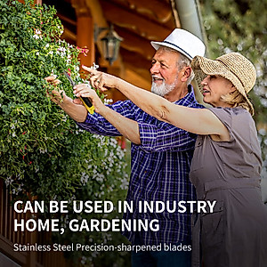 Heavy Duty Scissors, Industrial Scissors, 8-inch Multipurpose, Electrician Scissors -easy Cutting Cardboard And Recycle, Ergonomic Handle, Stainless Steel Shears. (8.2-inch scissors)