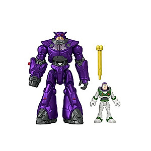 Imaginext and Disney Buzz Lightyear - Battle Blast Zurg Space Robot Action Figure for pre-Schoolers, 3 Years and up includes Toy