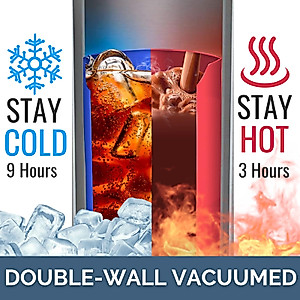 Onebttl Lake House Gifts, Lake Life Gifts for Women/Men, 20oz Insulated Tumbler, Perfect for Boat Owner/Lake Lovers - Life is Better at the Lake (Blue)