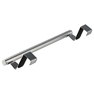 hobbyme 2pcs Cabinet Door Back Rag Hanger Towel Bar, Stainless Steel Single Pole Towel Rack, No-Punch Towel Rack, Cabinet Door Towel Holder