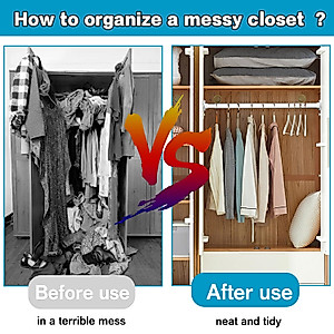 Closet Rod - 30-50 Inches, No Drilling Closet Rod Extender Hanging - White Adjustable Clothes Hanging Bar, with Holder for Closet, Bathroom, Windows(with Holder)