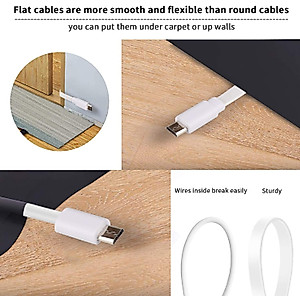 30FT Power Extension Cable Compatible with Wyze Cam v3, Wyze cam OG,Wyze Cam Pan, NestCam Indoor,Blink,Amazon Cloud Camera,USB to Micro USB Durable Charging for Camera (1pack)