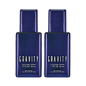 Gravity Cologne Spray, 1.7 Ounce, Pack of 2, Total Retail Value $37.00