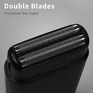 Electric Razor, Shaver, Portable Foil Shaver with Hard case in Double-Headed, USB Rechargeable, Great Gifts for Traveler