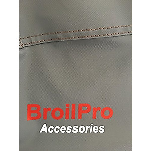 BroilPro Accessories Gas Grill Cover, Barbeque Grill Covers Weber, Holland, Jenn Air, Brinkman, Char Broil, Medium 58 x 23x 46 inches