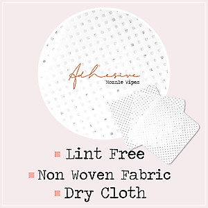 Lyon Lash Eyelash Extension Glue Adhesive Wipes 200 PCS | Glue Residue Remover Cleansing Pad Lint Free | Essential Lash Extensions Supplies Accessories Tools