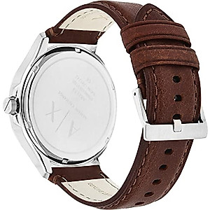 AX ARMANI EXCHANGE Men's Brown Leather Strap Watch (Model: AX2133)