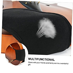 Totority Violin Pad 3 Pcs Violin Chin Rest Violin Shoulder Rest Violin Stand Soft Safety Violin Tuner Shoulder Rest for Violin 4/4 Violin Chin Cushion Violin Chin Protector Pad Cotton Foldable