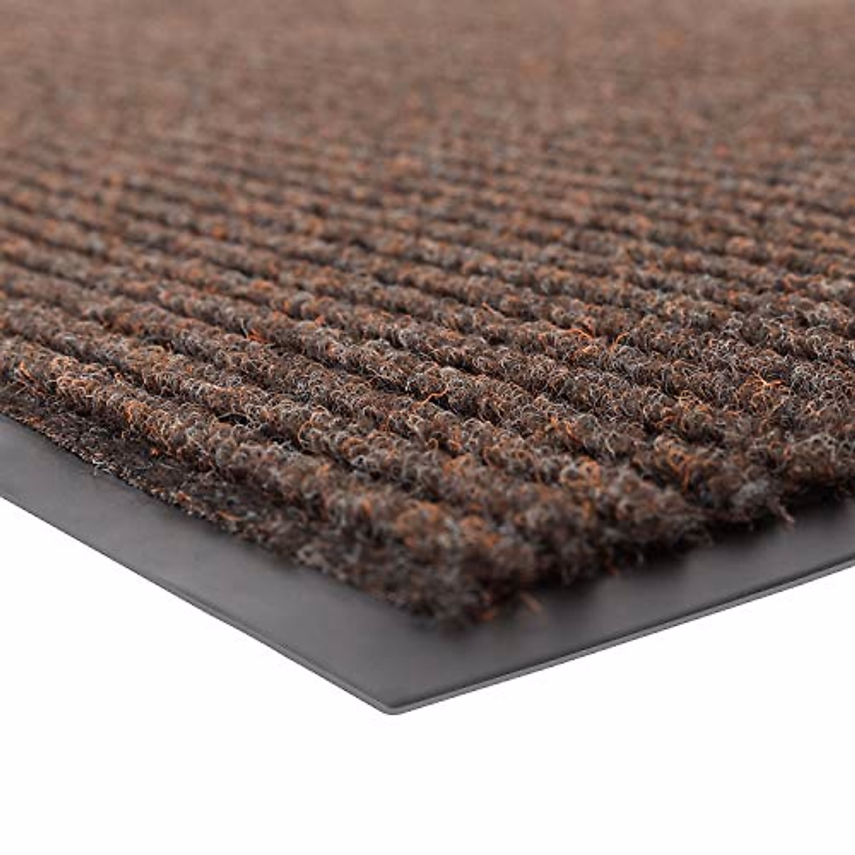 Notrax 109 Brush Step Carpeted Entrance Mat for Home or Office, 3' X 5', Brown, 109S0035BR