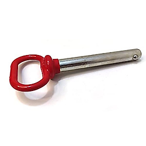 3/4" X 4.5"Red Handle Detent Pin,Head Towing Hitch Pin,Safety Coupler Locking Pin,Detent Pin