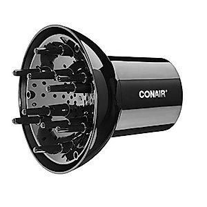 Conair Volumizing Universal Hair Diffuser, Adjustable Hair Dryer Attachment for Frizz-Free Curls to Fit Hair Dryer Nozzles from 1.75” to 2.3”