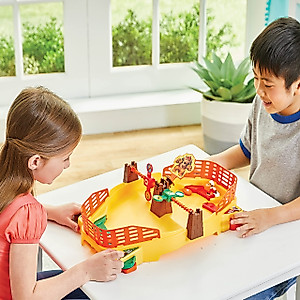 EPOCH Super Mario Fireball Stadium - 2-Player Tabletop Action Game for Ages 5+ - Includes Bowser’s Tower, Double-Sided Targets, and Mario & Luigi Collectible Action Figures