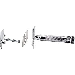 Merkur Mk34c Double Edge Razor with Heavy Duty Short Handle
