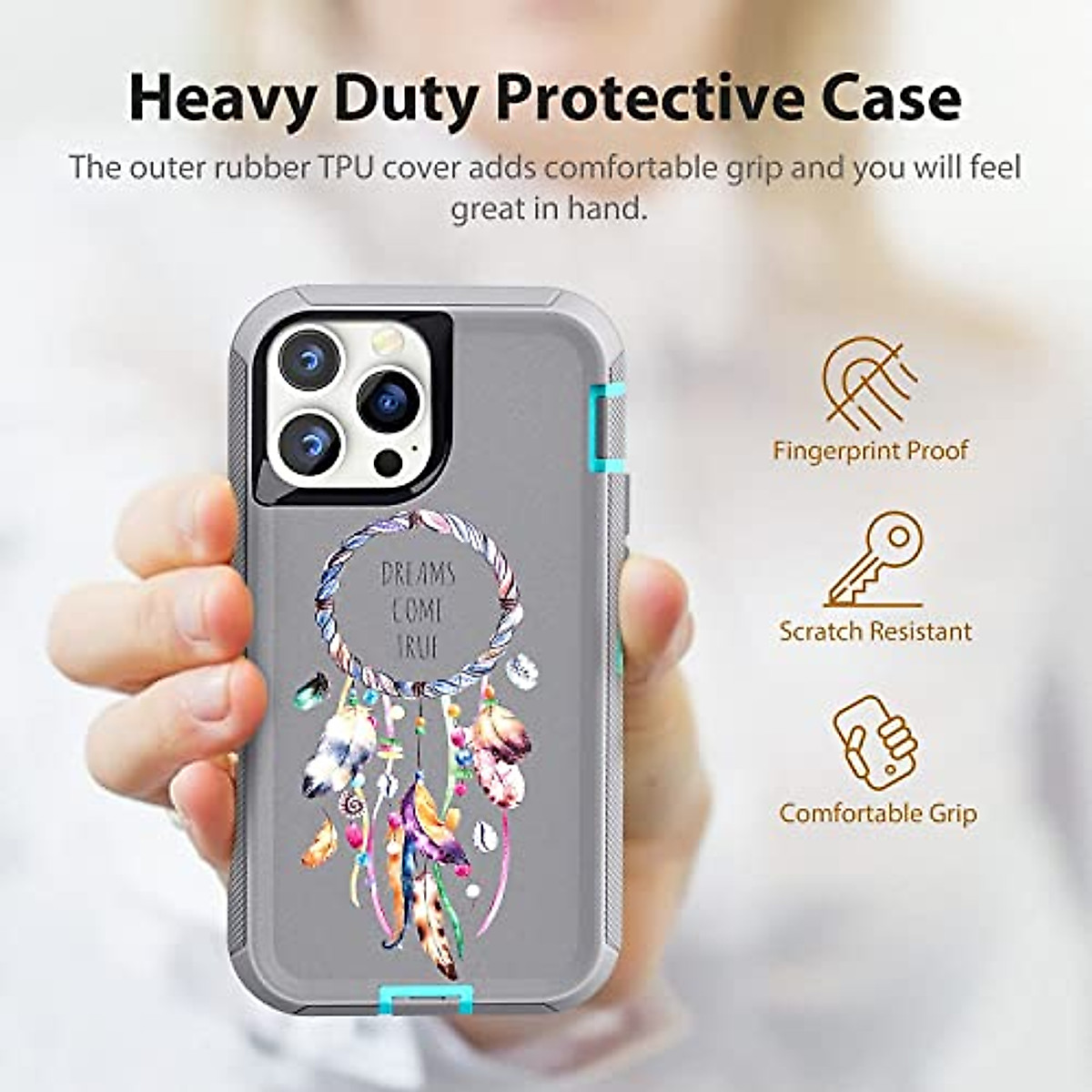 ACAGET True Wireless Earbuds Bluetooth Headphones & iPhone 13 Pro Case Noise Cancelling Earphones Stereo Bass Built-in Mic Headphone