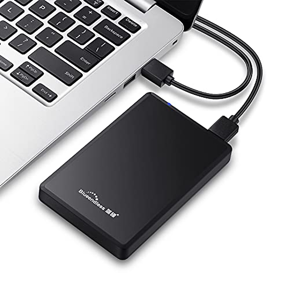 Blueendless Ultra Slim Portable External Hard Drive USB3.0 2.5" HDD Storage Compatible for PC, Desktop, Laptop (250GB)