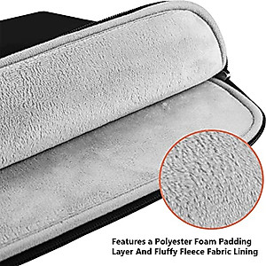 Laptop Case, Laptop Sleeve, 15.6 inch Laptop Bag Shockproof Protective Notebook Case with Accessory Pocket, Briefcase Carrying Laptop Cover for 15.6" HP, ASUS, Dell, Lenovo, Acer,Black