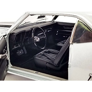 1969 Chevy COPO Camaro Cortez Silver Met w/Black Hood Stripes Built by Dick Harrell Ltd Ed to 1128 pcs Worldwide 1/18 Diecast Model Car Acme A1805725