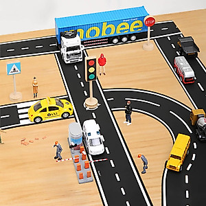 Piokio 33' x 2.4" Black Road Track Tape, Car Tracks are Great for Kids Birthday Party, Racing Party Decoration (1 Rolls)