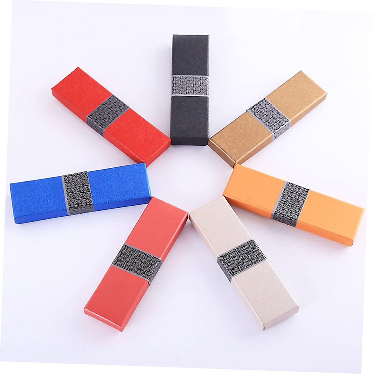 SEWACC 12 Pcs Black Colored Pencils Table Candle Holder Crayon Container Desk Containers Containers Fountain Pen Case Pen Pouch Makeup Containers Office Dining Table Packing Box