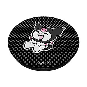 Kuromi Happy Laughing Polka Dot PopSockets PopGrip: Swappable Grip for Phones & Tablets PopSockets Standard PopGrip